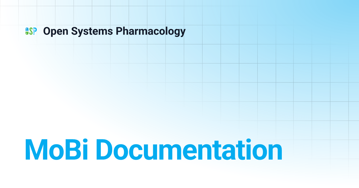 MoBi‌ Documentation | Open Systems Pharmacology
