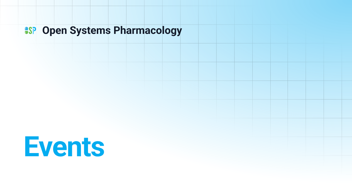 Events | Open Systems Pharmacology