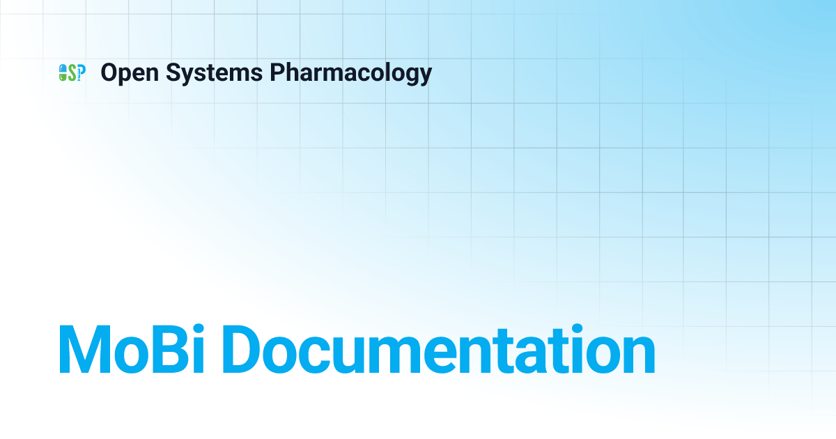 MoBi‌ Documentation | Open Systems Pharmacology