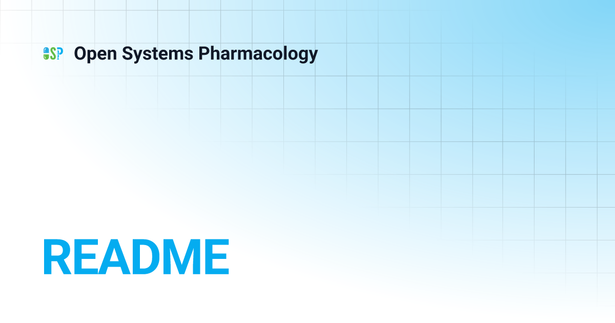 README | Open Systems Pharmacology